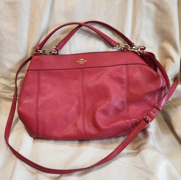 Coach | Bags | Coach Red Crossbody Bag With Gold Hardware | Poshmark